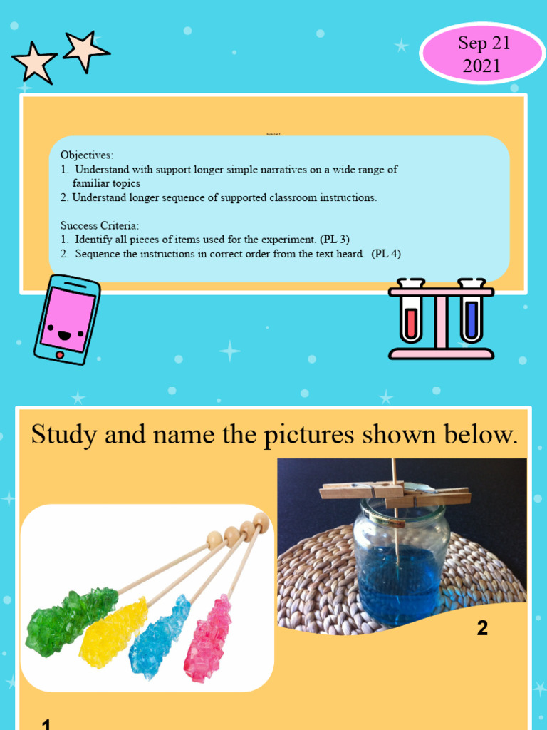 F1 Sugar Crystal Experiment Listening Unit 5 | PDF | Cognition