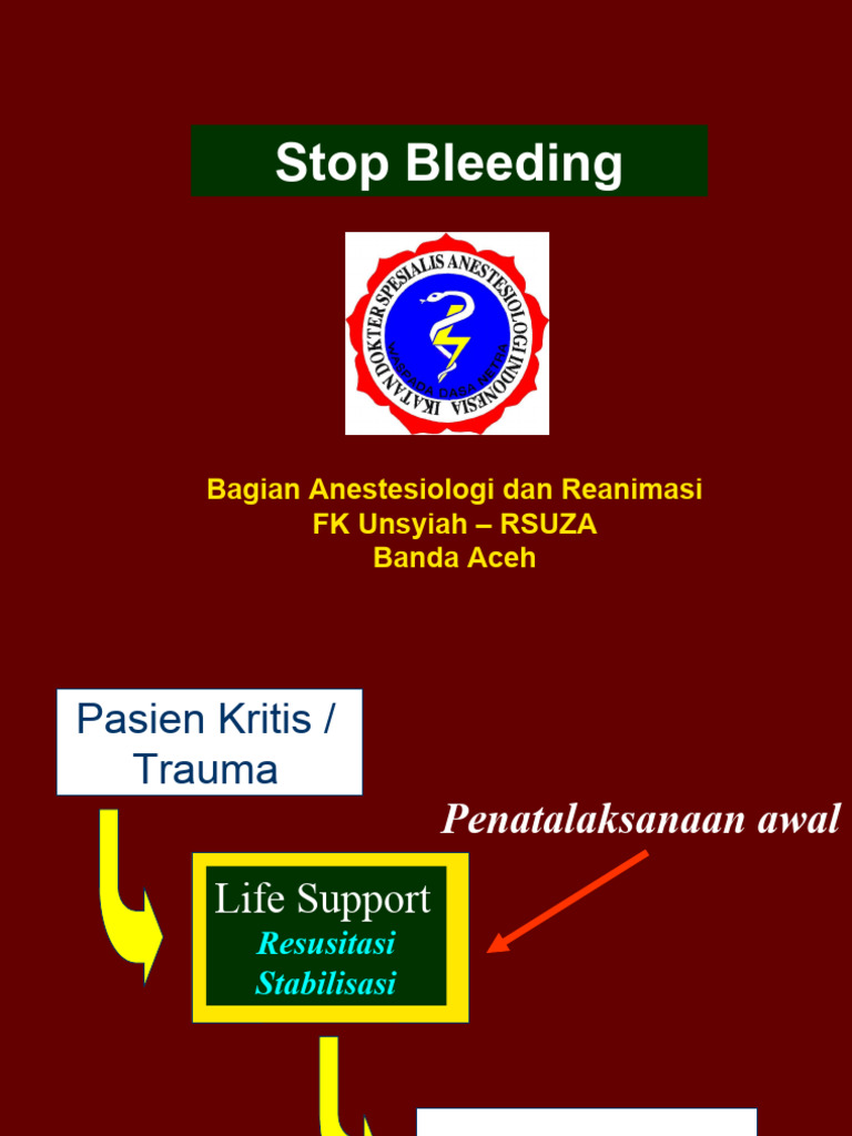 Stop Bleeding | PDF | Shock (Circulatory) | Bleeding