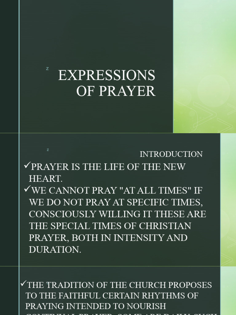Expressions of Prayer | PDF