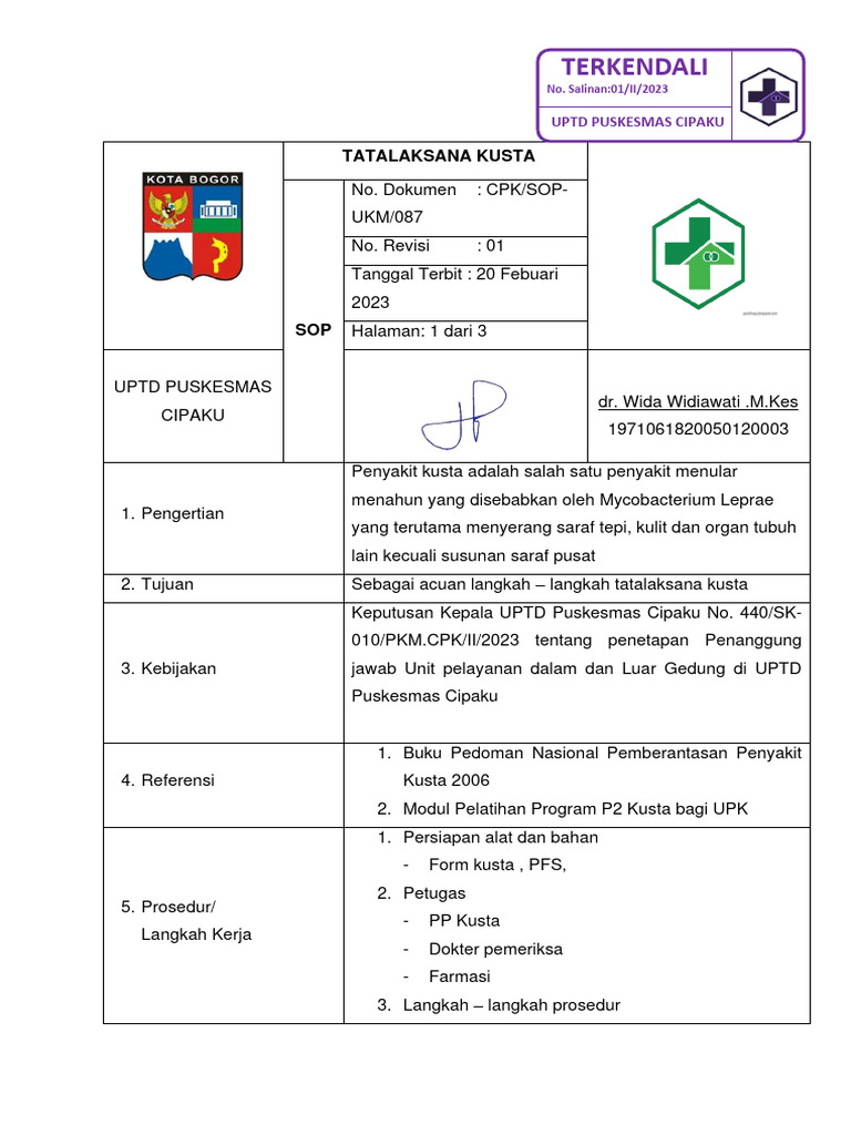 Tatalaksana Kusta | PDF