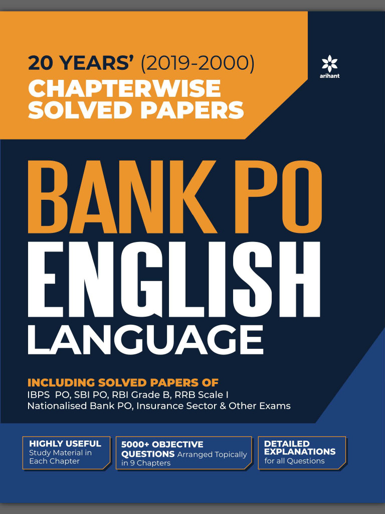 Bank Po English (Arihant) - Arihant - Chapterwise Bank Po English ...