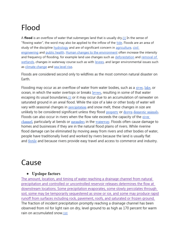 FLOOD | PDF | Flood | Precipitation