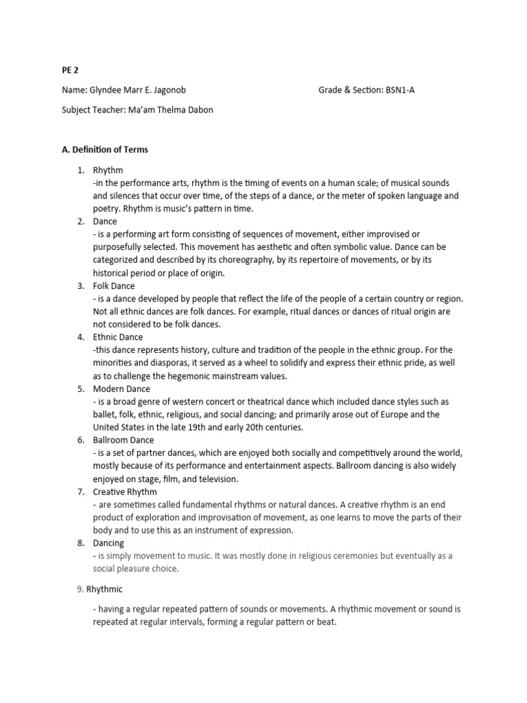 Pe 2 Pdf Ballet Dances
