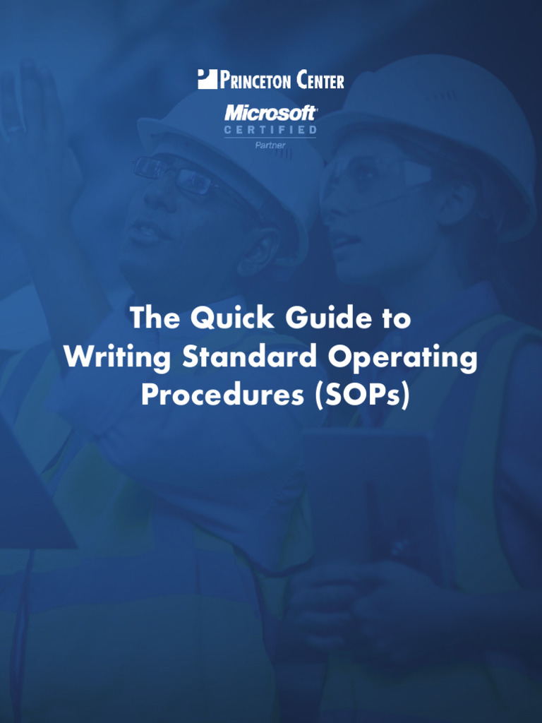 Quick Guide to Writing SOPs | PDF | Regulatory Compliance | Standardization