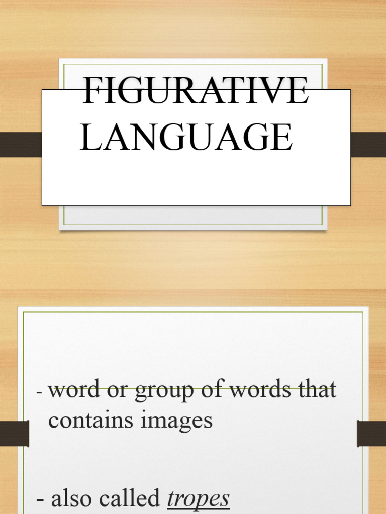 Presentation_Figurative Language | PDF | Rhetorical Techniques | Poetic ...