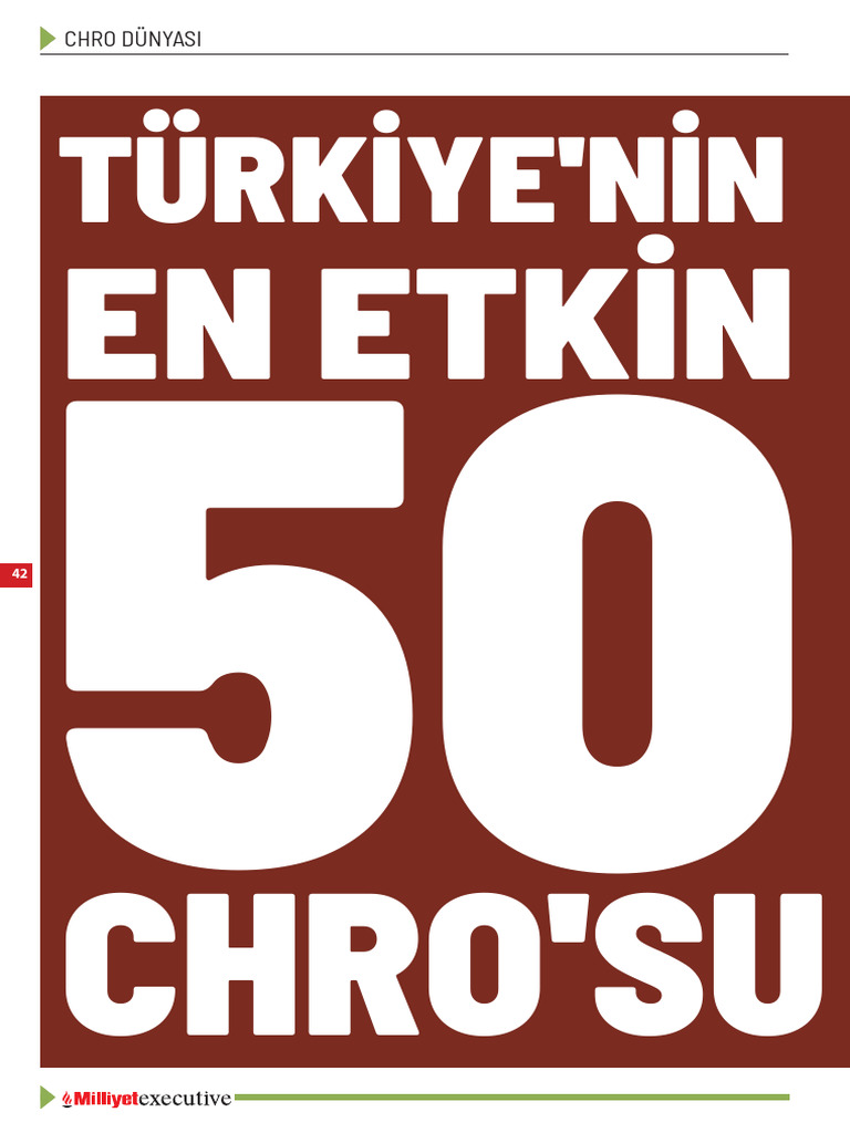 Milliyet Executive - en Etkin 50 CHRO | PDF