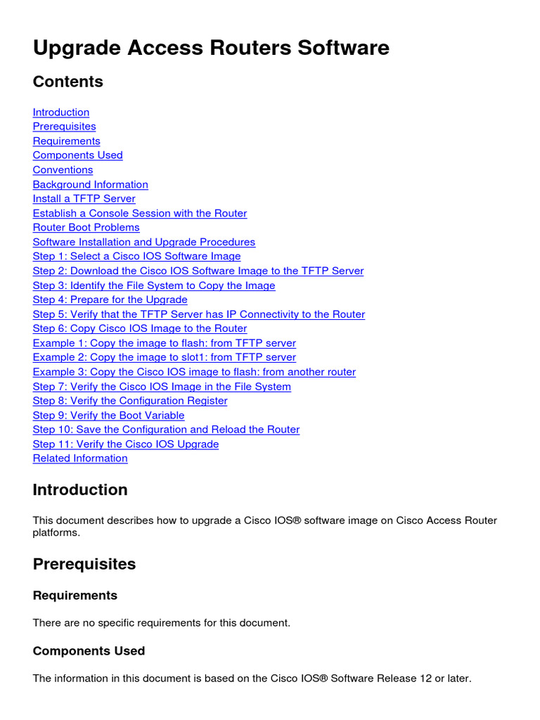 SW Upgrade Proc Ram | PDF