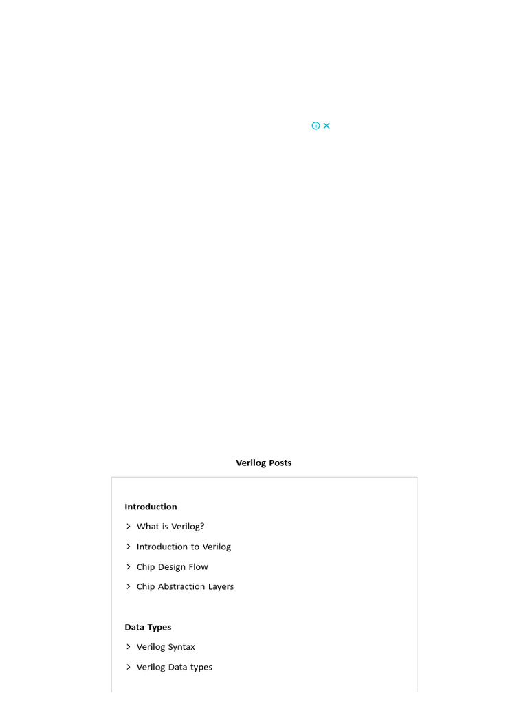 Verilog Arrays and Memories | PDF