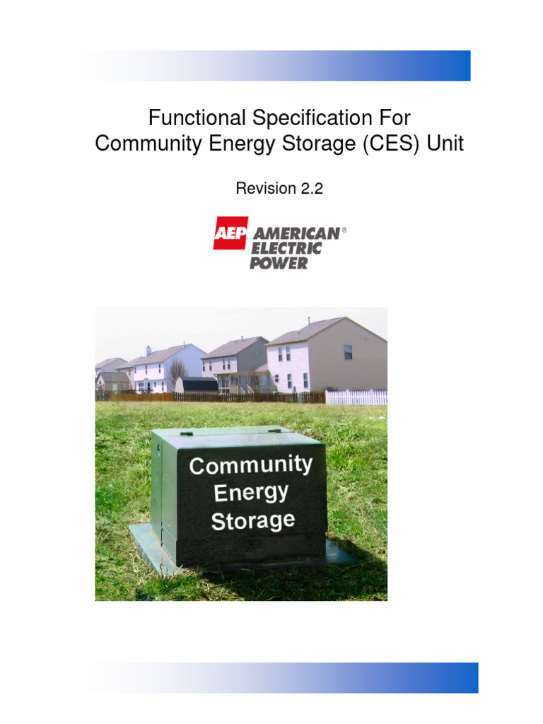 Cesunitspecifications Rev2 2 | PDF | Transformer | Electrical Grid