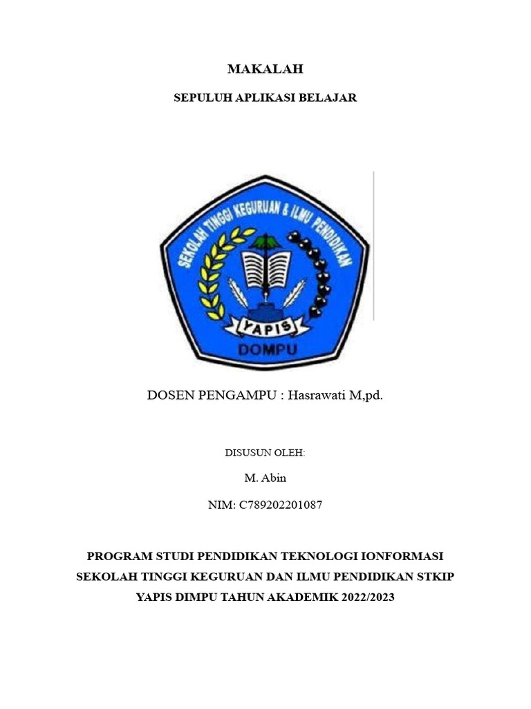 Makalah E-Learning | PDF