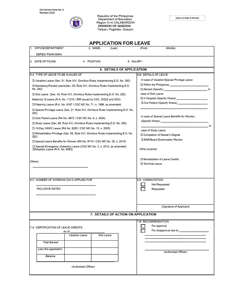 Form 6 New 2021 | PDF