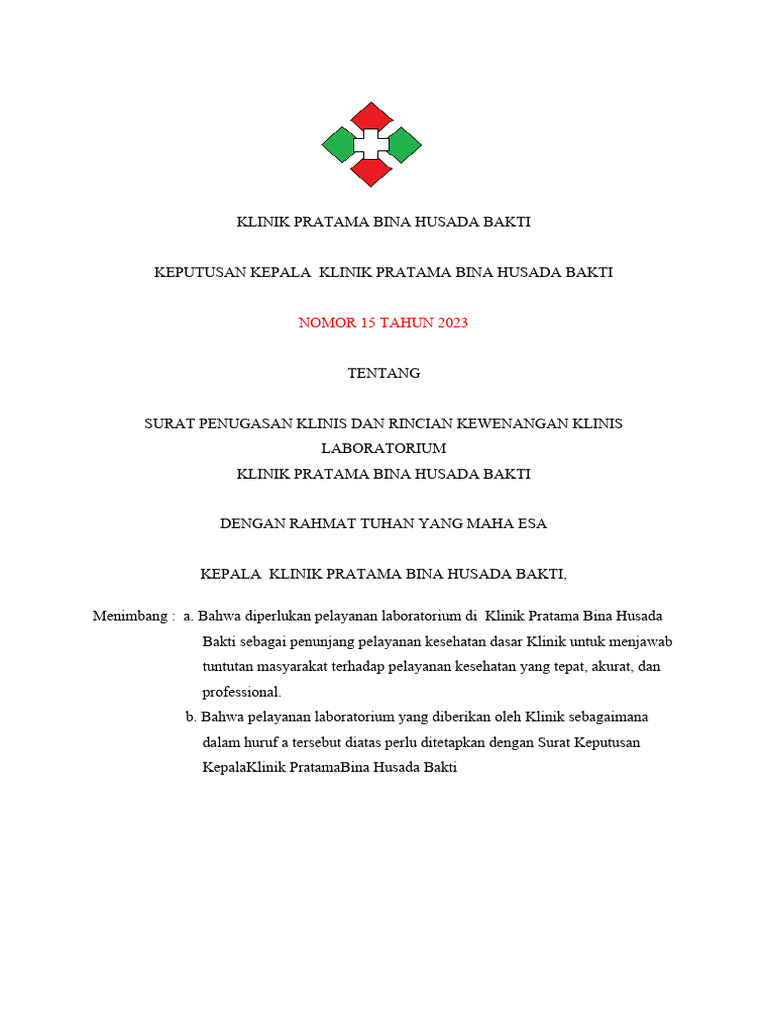 SK SPK DAN RKK LAB BHB UMI | PDF