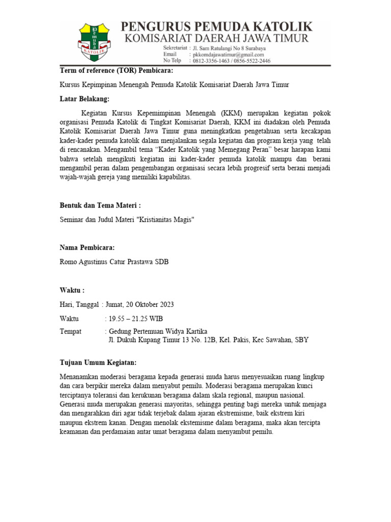 TOR RM Catur SDB | PDF | Seni