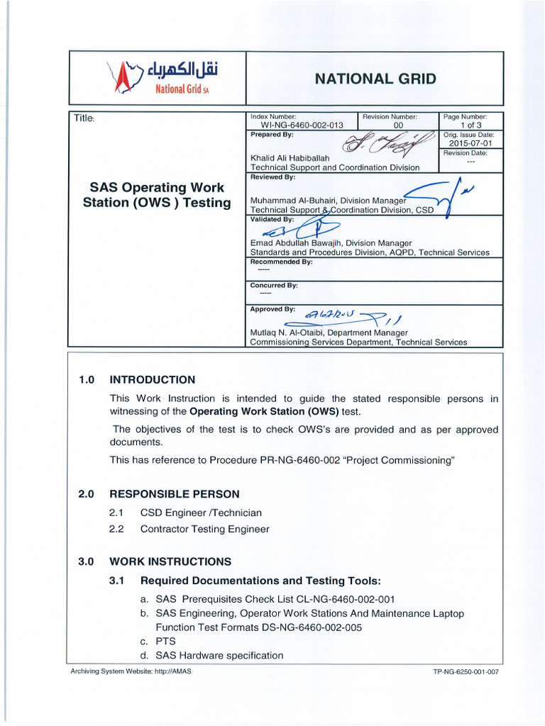 013 - SAS Operating Work Station (OWS) | PDF | Computing | Computer Engineering