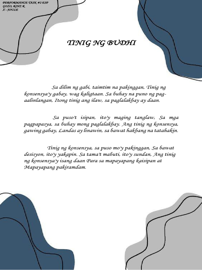 Tinig NG Budhi | PDF
