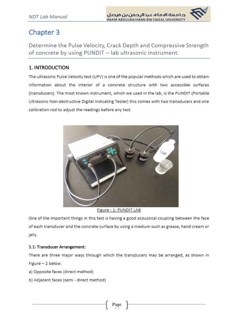 Ultrasonic Concrete Testing Guide | PDF | Calibration | Nondestructive ...