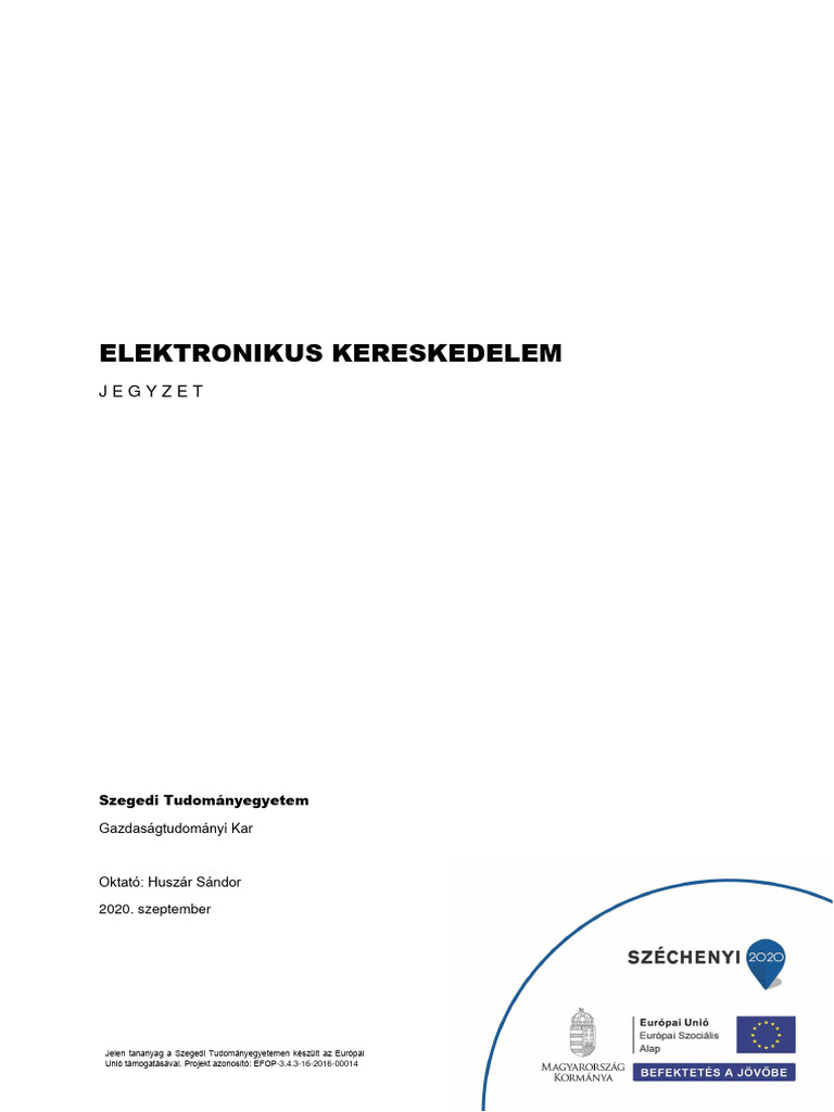 1 E-Ker-Hazai Elektronikus Kereskedelem | PDF