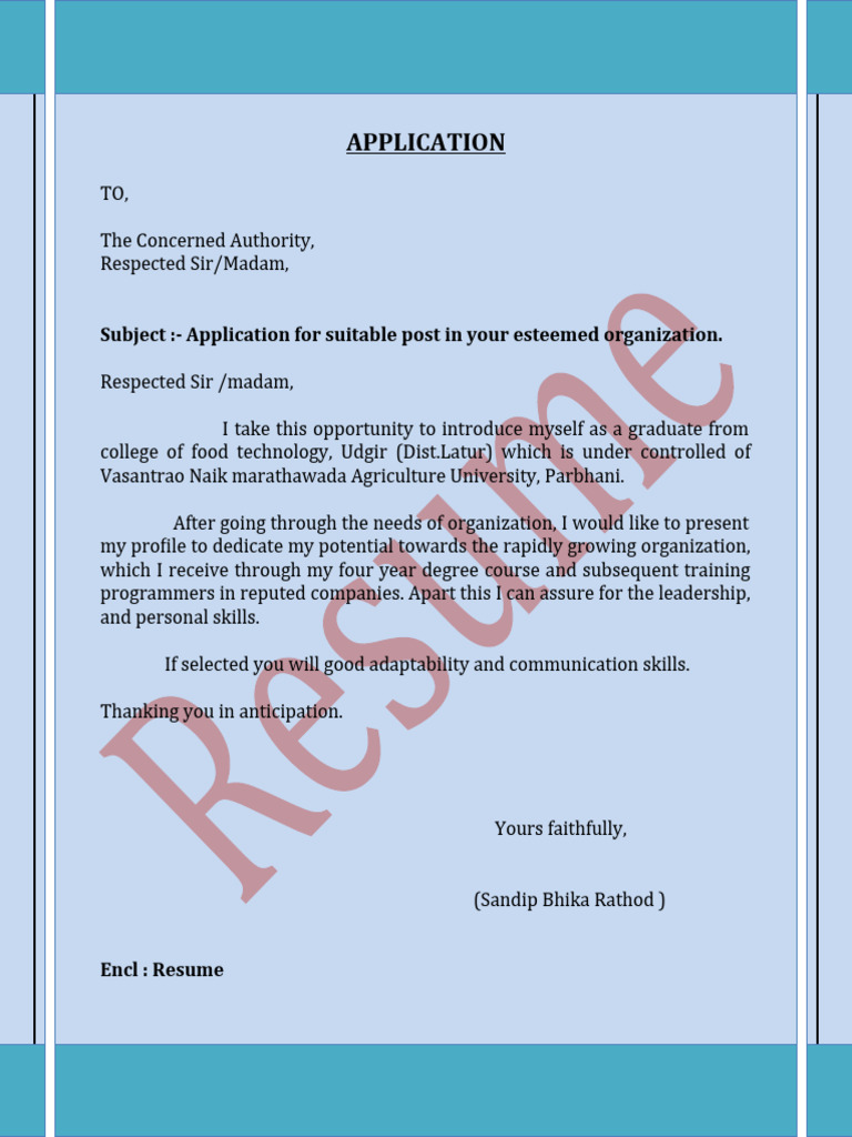 Sandip B Rathod CV | PDF