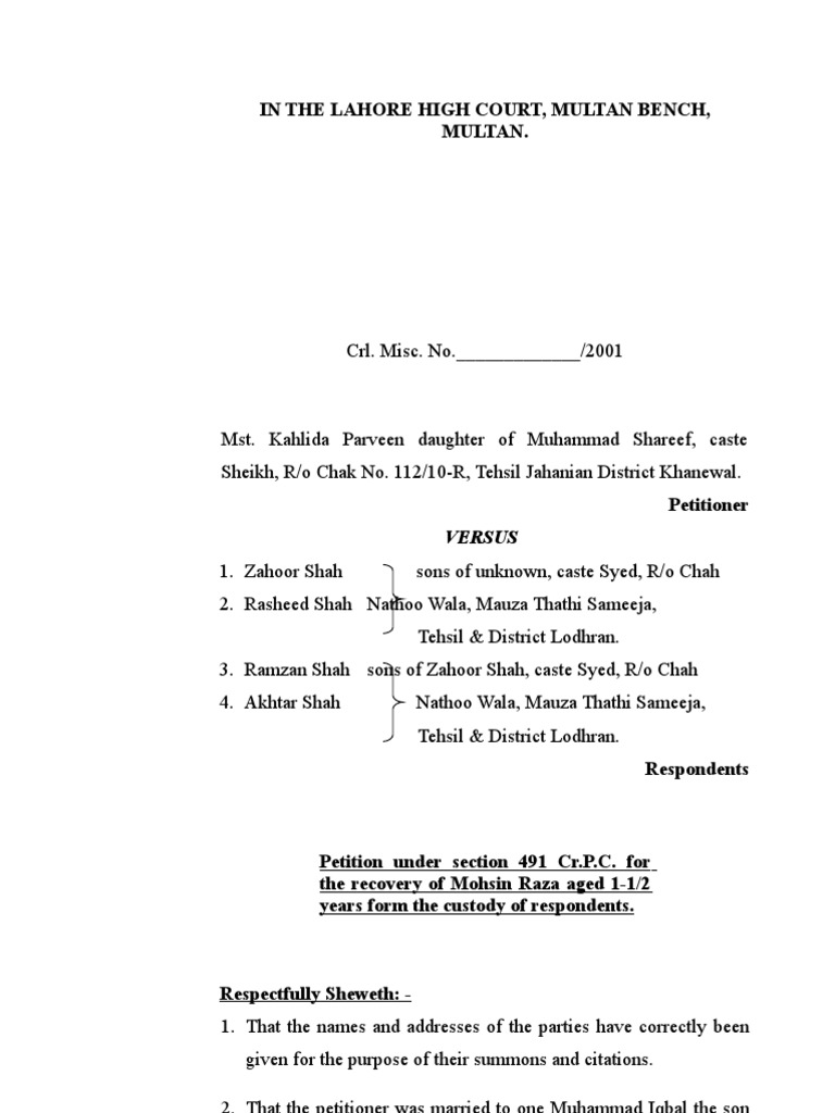 Khalida Parveen | PDF | Affidavit | Government Information