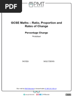 Successive Percentage Change | PDF | Percentage | Ratio