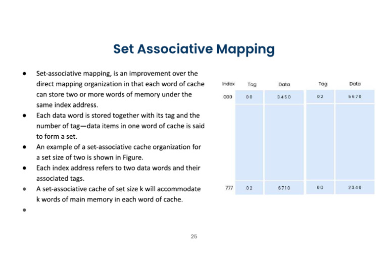 A3 Set Associative Mapping Pdf