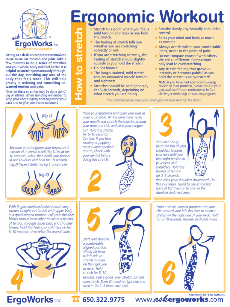 Stretch - Breaks Shakti Ergo Practises | PDF