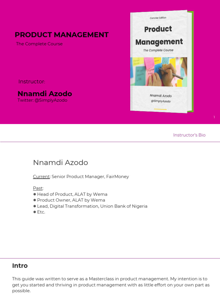 The Complete Product Management Course - Azodo | PDF | Scrum (Software ...