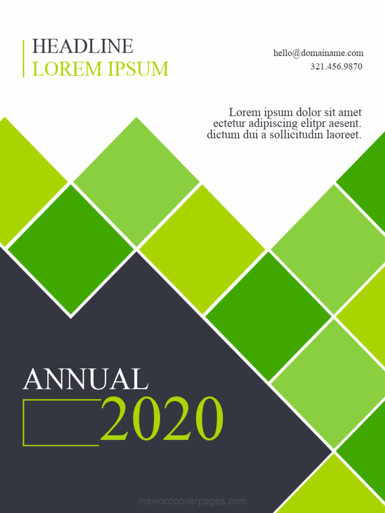 Cover Page Text Box Word Art Shapes | PDF