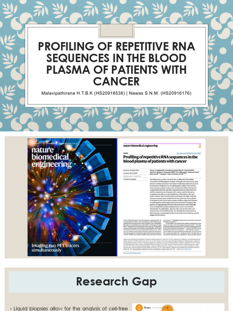 Research Module Presentation | PDF | Transcriptome | Molecular Biology