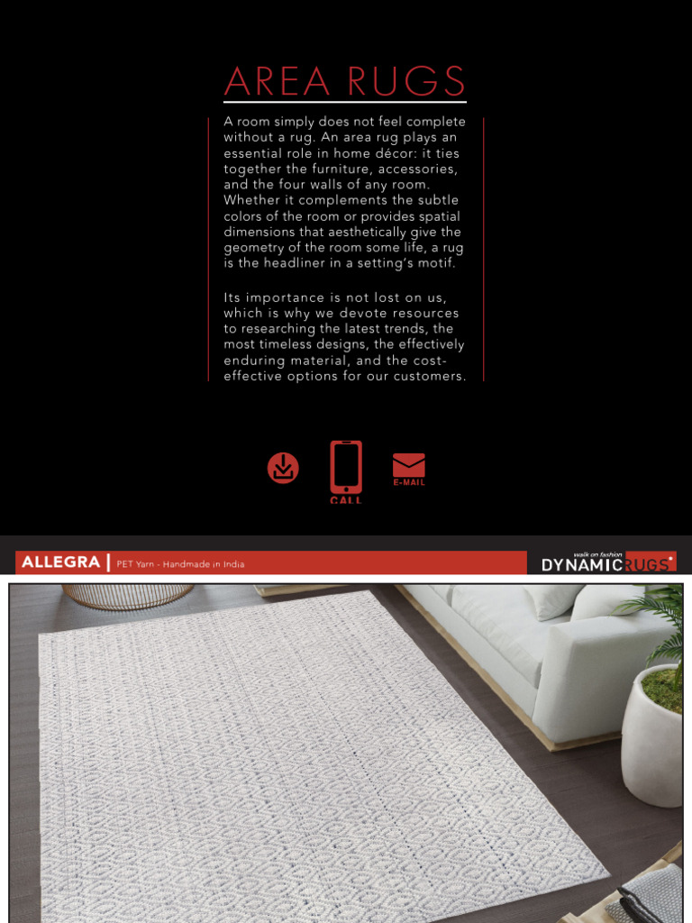 Dynamic Rugs 2023 E-Catalog (AREA RUGS) | PDF | Carpet | Textiles