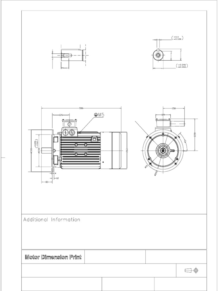 Motor Drawing | PDF