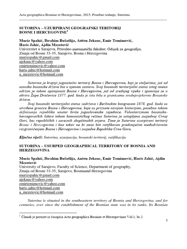 Clanak - Spahic I Dr. Sutorina | PDF