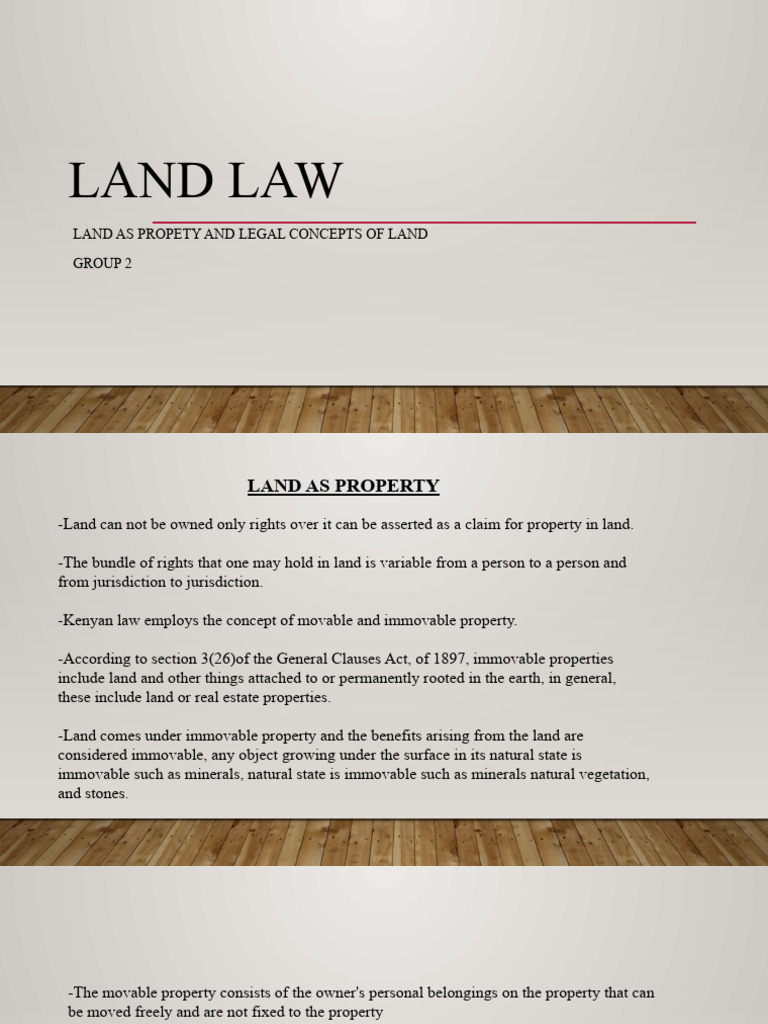 Law of Property in Land Slides | PDF | Law