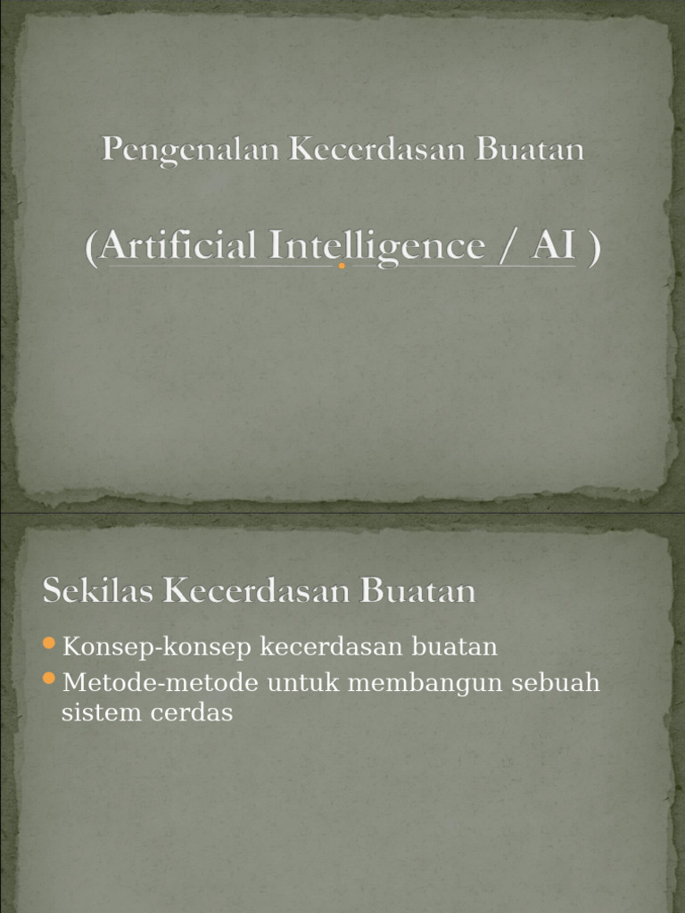 Modul 1 Pengenalan Kecerdasan Buatan | PDF