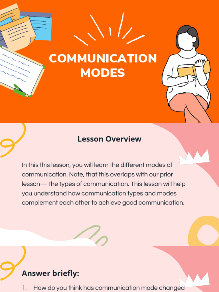 L4 Communication Modes | PDF | Communication | Conversation