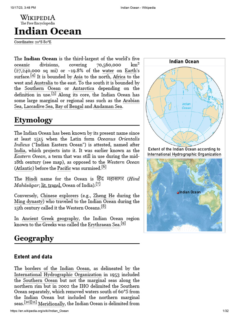 Indian Ocean | PDF | Indian Ocean | Monsoon