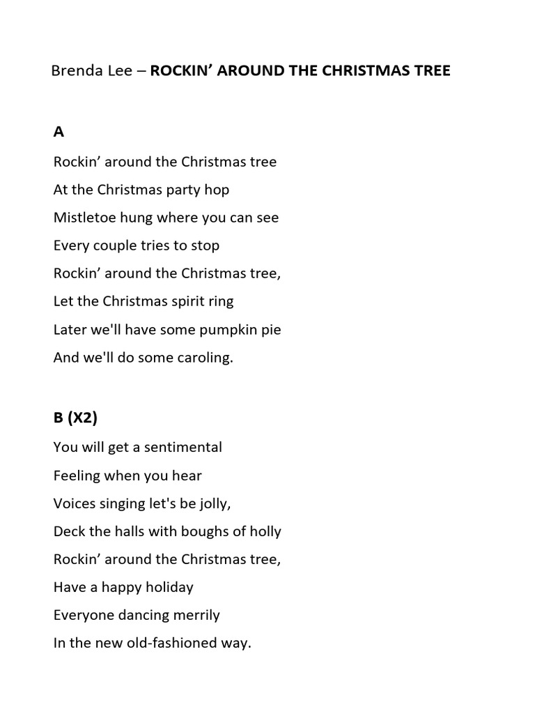 Rocking Around The Christmas Tree - TESTO | PDF | Art