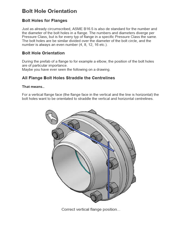 Bolt Hole Orientation | PDF