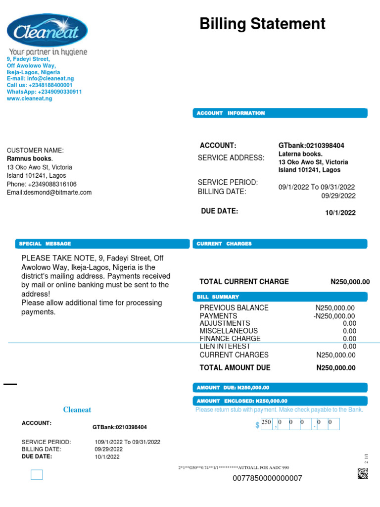 Romanus Books Utility - Bill | PDF | Personal Finance | Banking