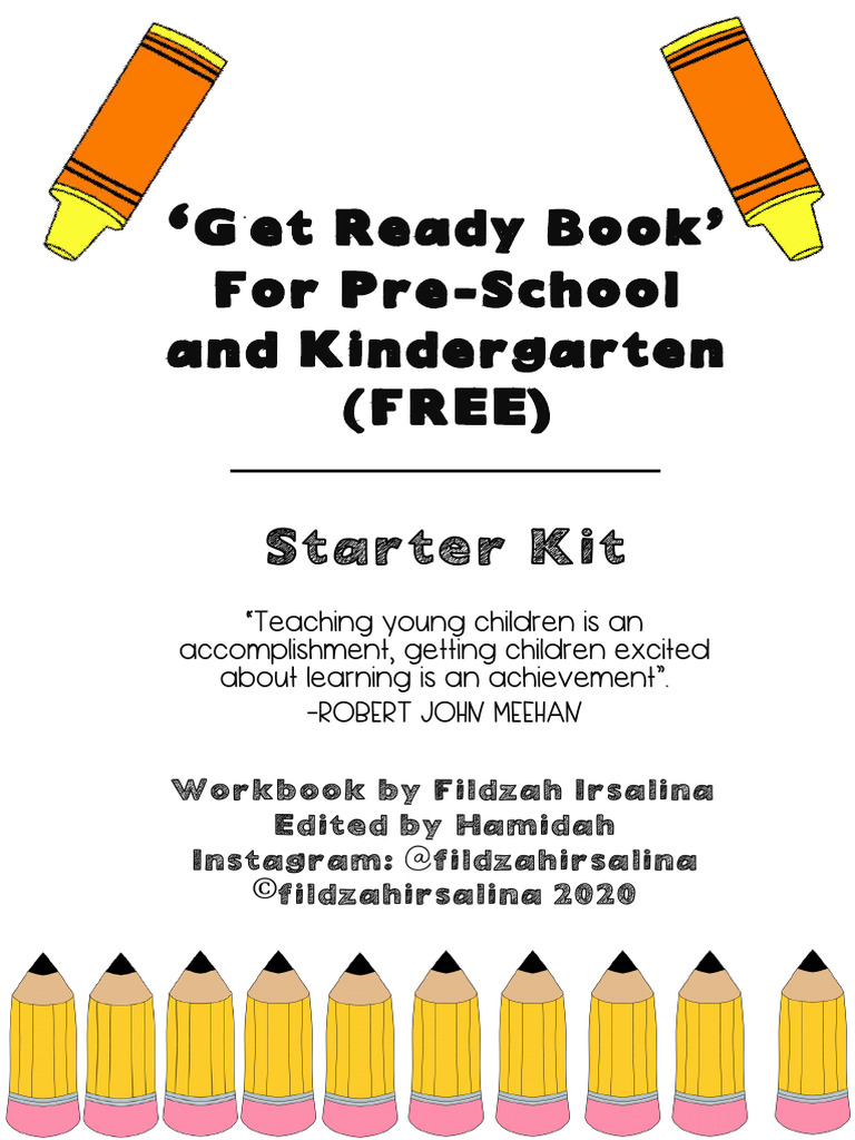 Get Ready For Pre K by Fildzah (New Font) | PDF | Classroom | Phonics