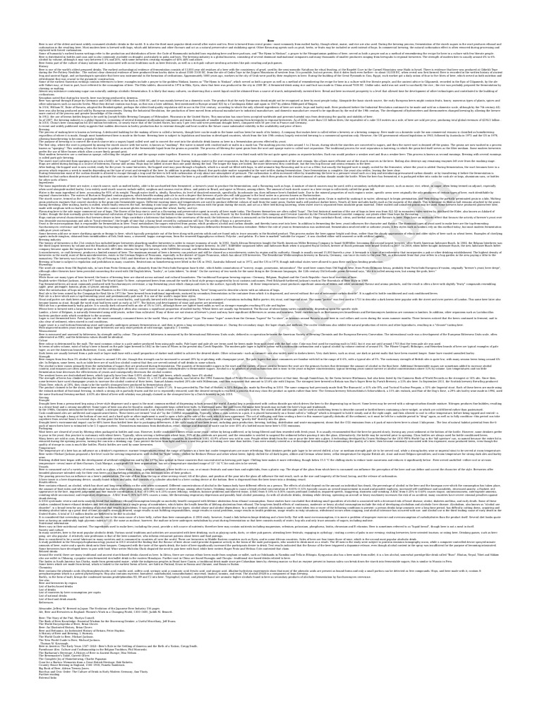 Beer Essay | PDF | Beer | Brewing