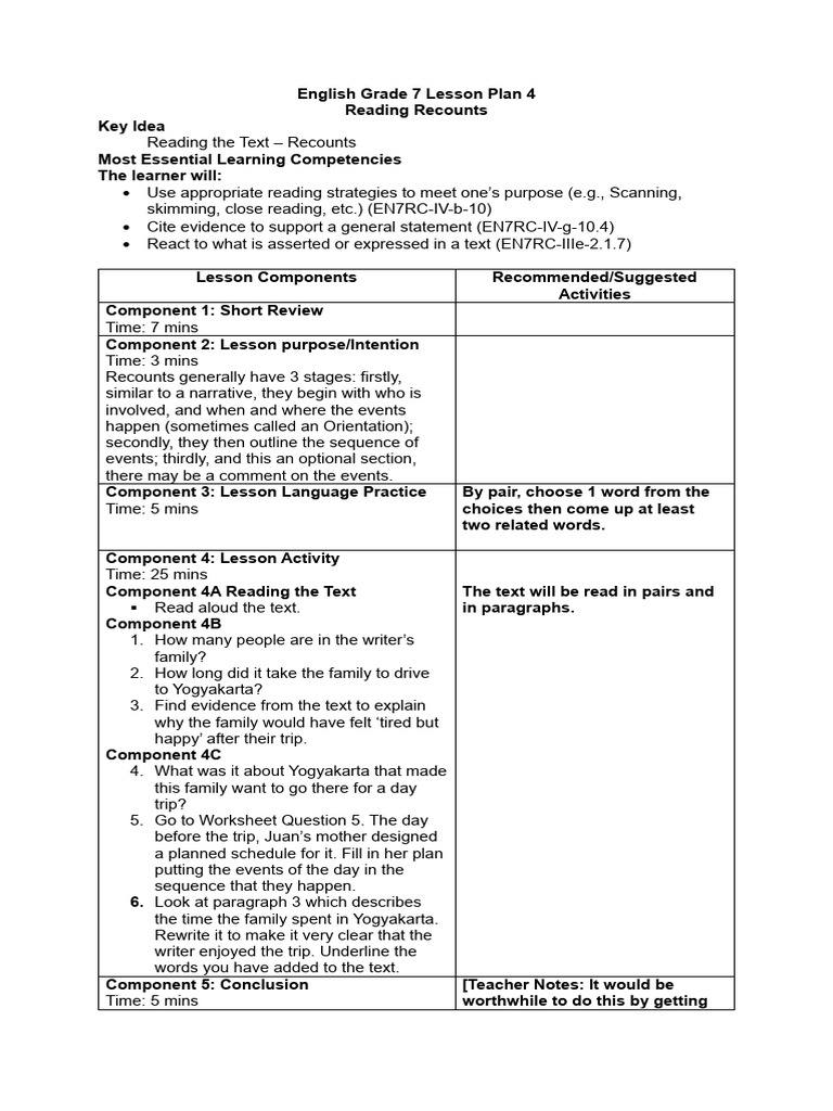 Lesson 4 | PDF | Learning | Human Communication