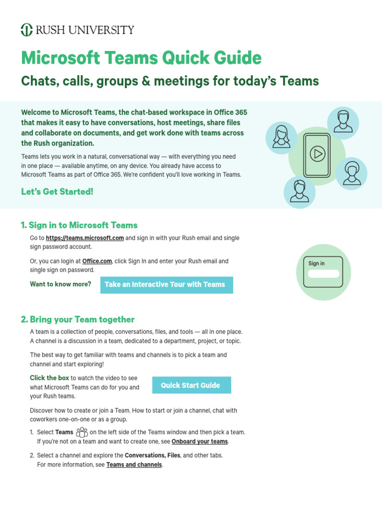 Microsoft Teams Quick Start Guide | PDF | Career & Growth