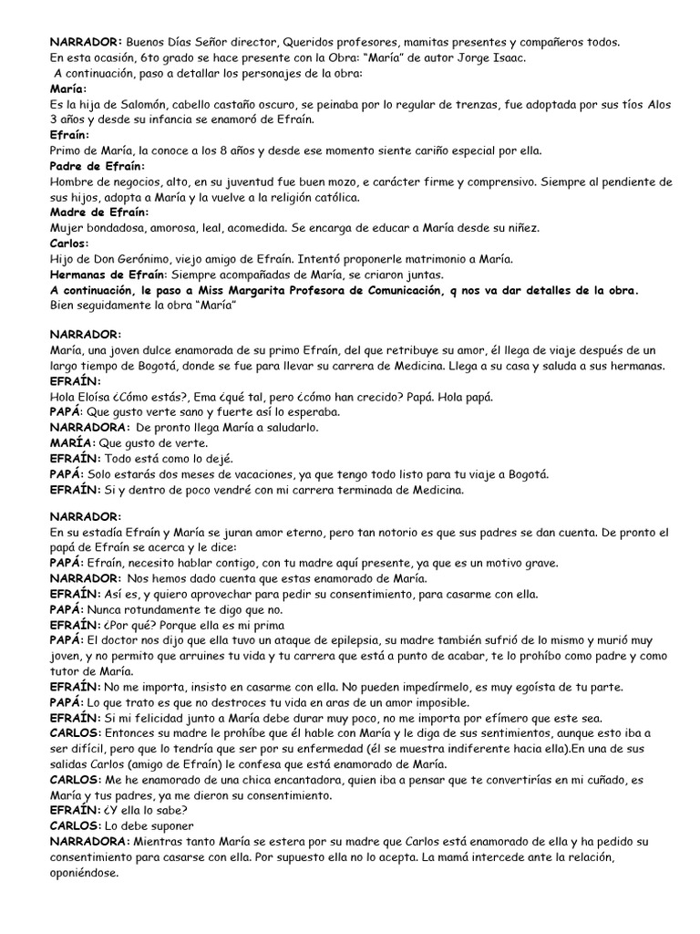 Maria Guion Teatral | PDF | Amor