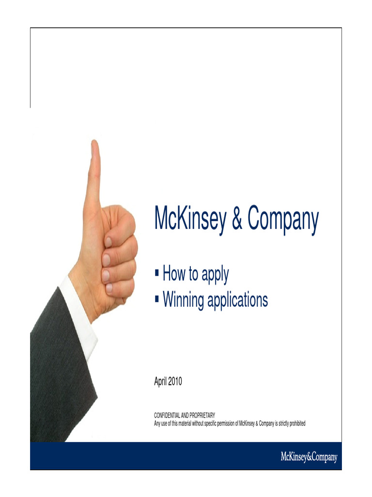 McKinsey & Company Application Guide | PDF