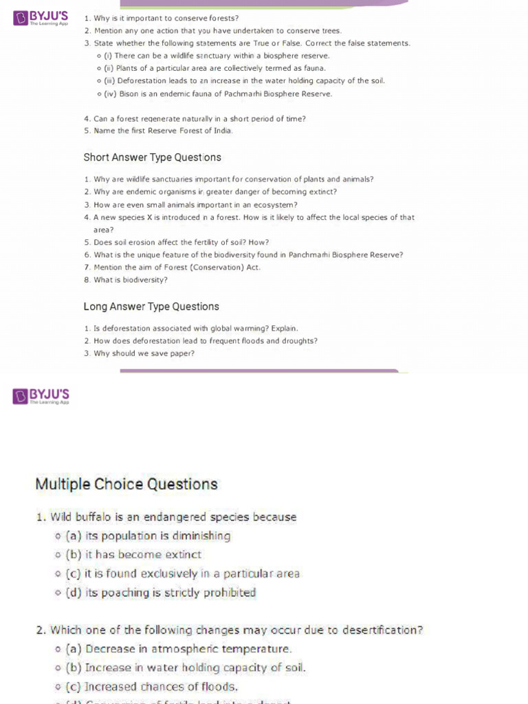 Important Questions For Class 8 Science Chapter 7 Conservation of ...