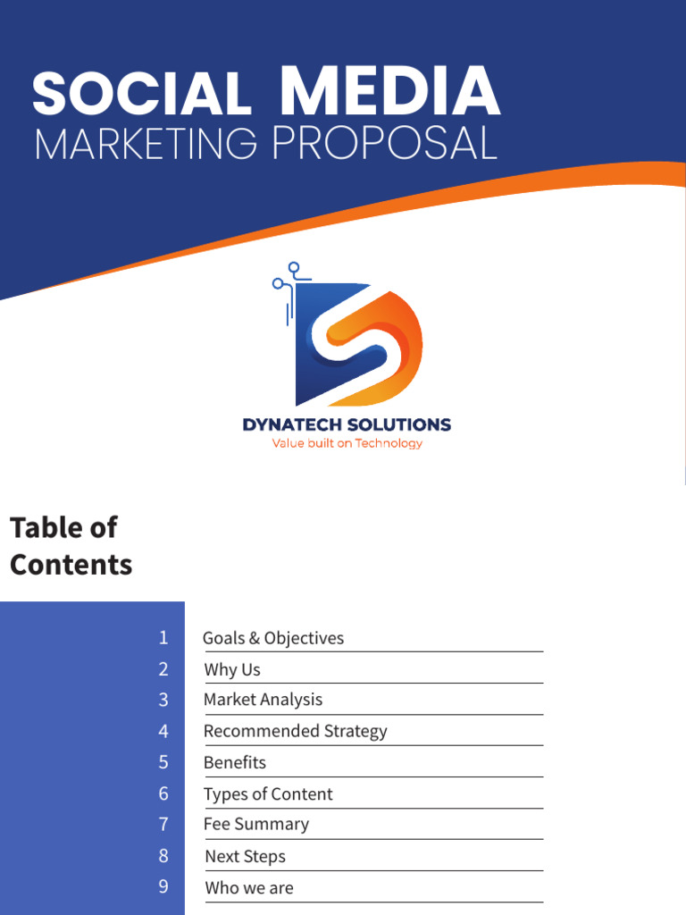 DYNATECH SOLUTIONS SM-Marketing PROPOSAL | PDF | Social Media | Popular Culture & Media Studies