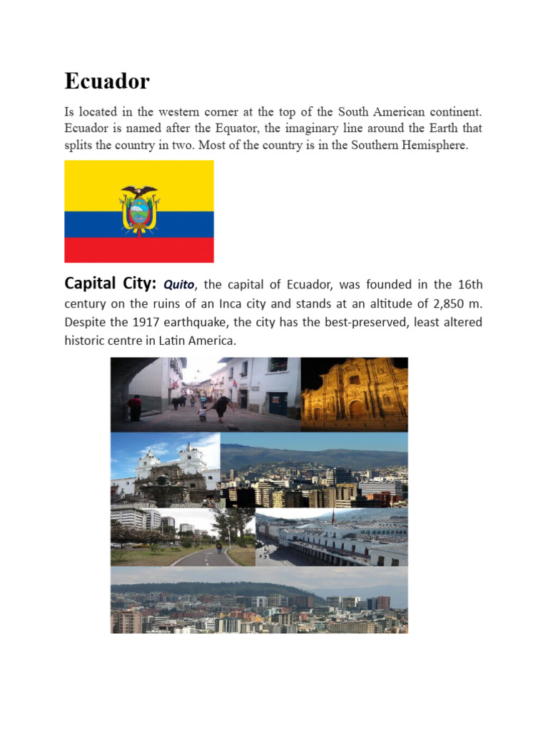 Ecuador | PDF | Ecuador | South America