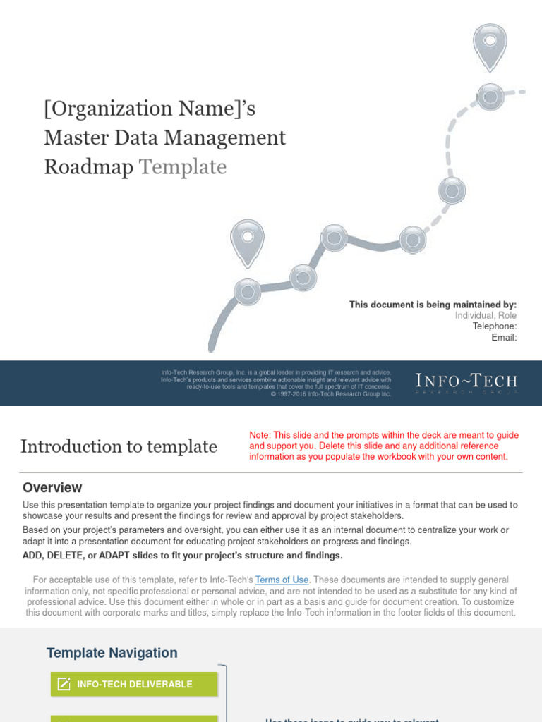 Master Data Management Roadmap Template | PDF | Governance | Sales