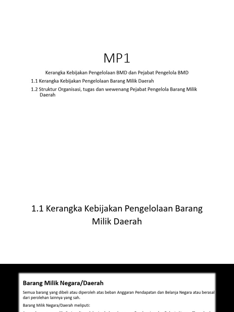 mp1 e Learning Pengelolaan BMD | PDF
